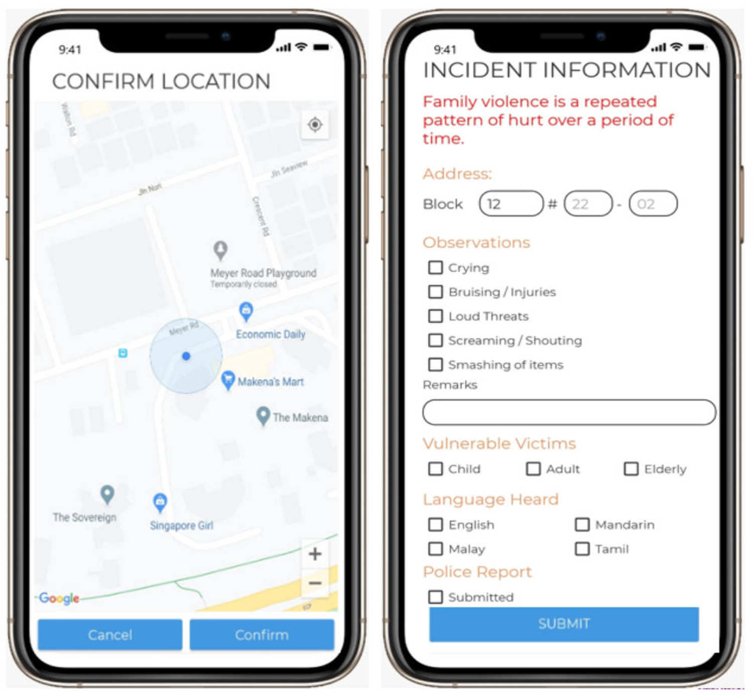 Mobile app reports domestic violence, sends help, raises community ...